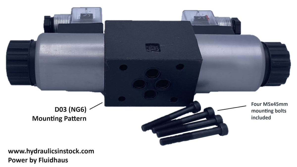 Hydraulic Directional Valve D03 NG6 Solenoid Operated – Fluidhaus LLC