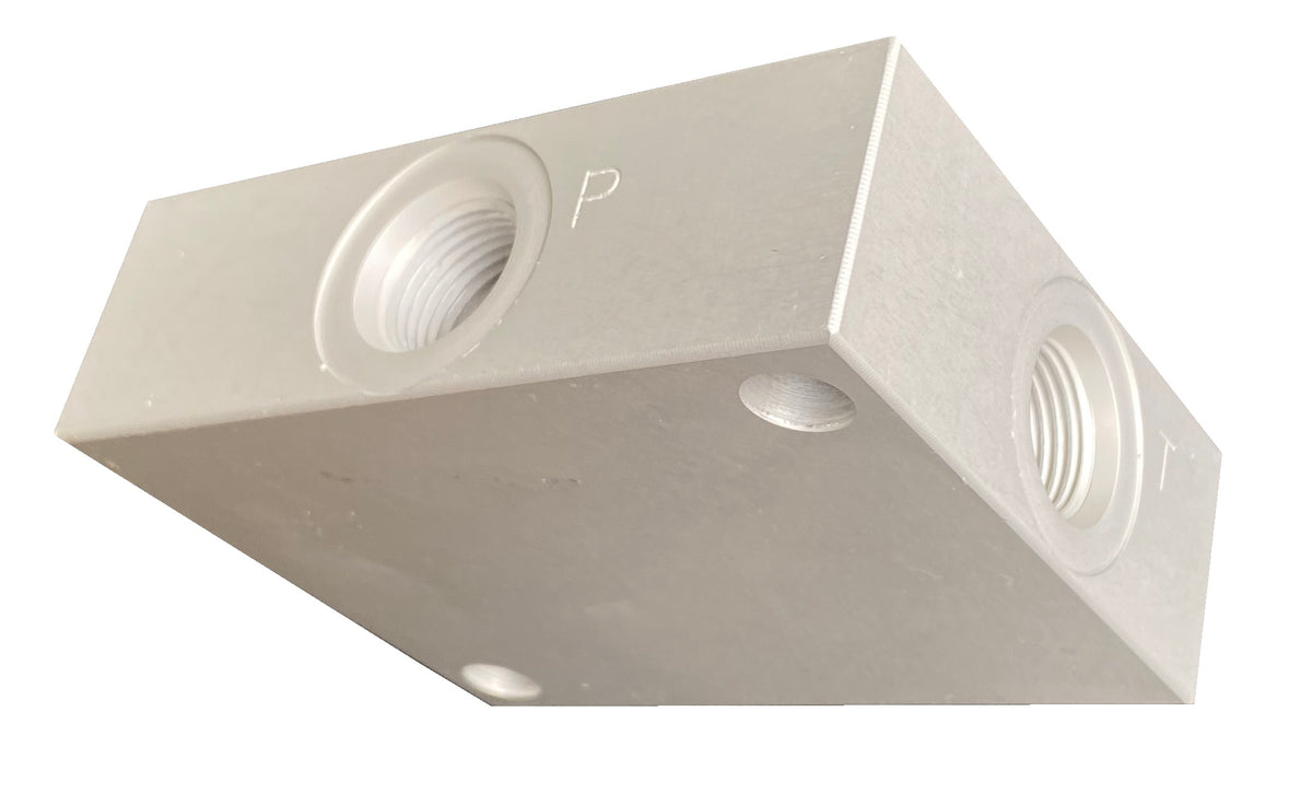 Sub plate D05 NG10 Cetop 5 Pattern for Mounting Hydraulic Valves Alumi ...