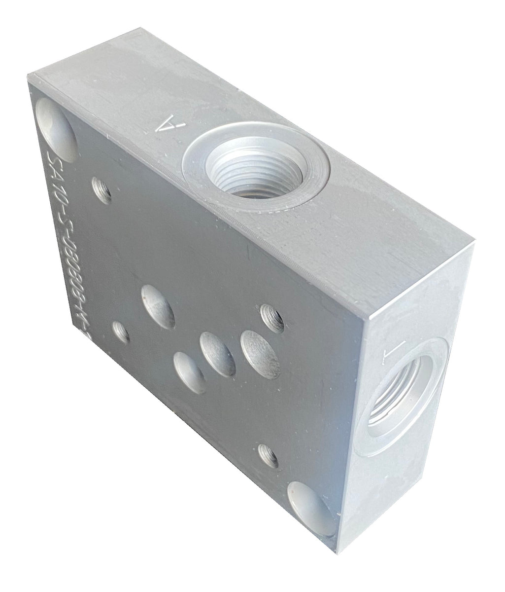 Sub plate D05 NG10 Cetop 5 Pattern for Mounting Hydraulic Valves Alumi ...