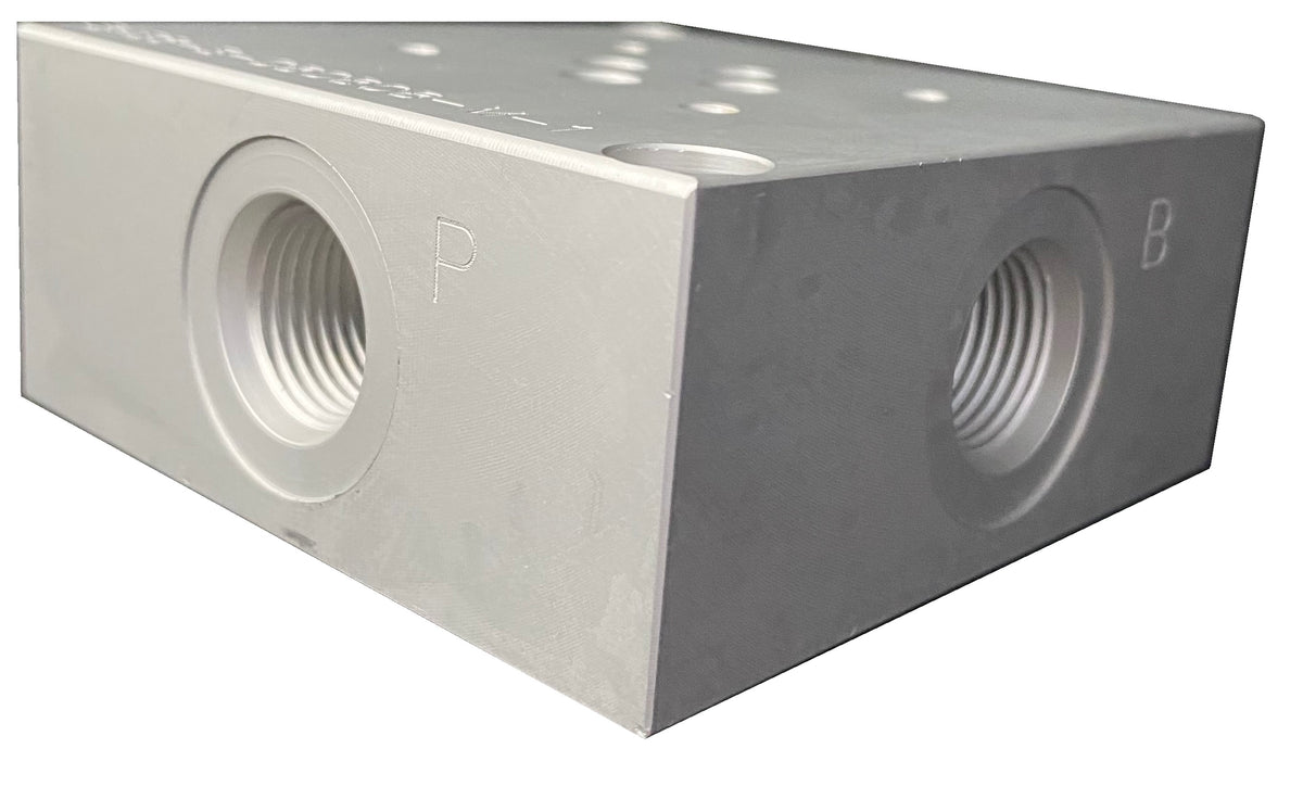 Sub plate D03 NG6 Cetop 3 Pattern for Mounting Hydraulic Valves Alumin ...